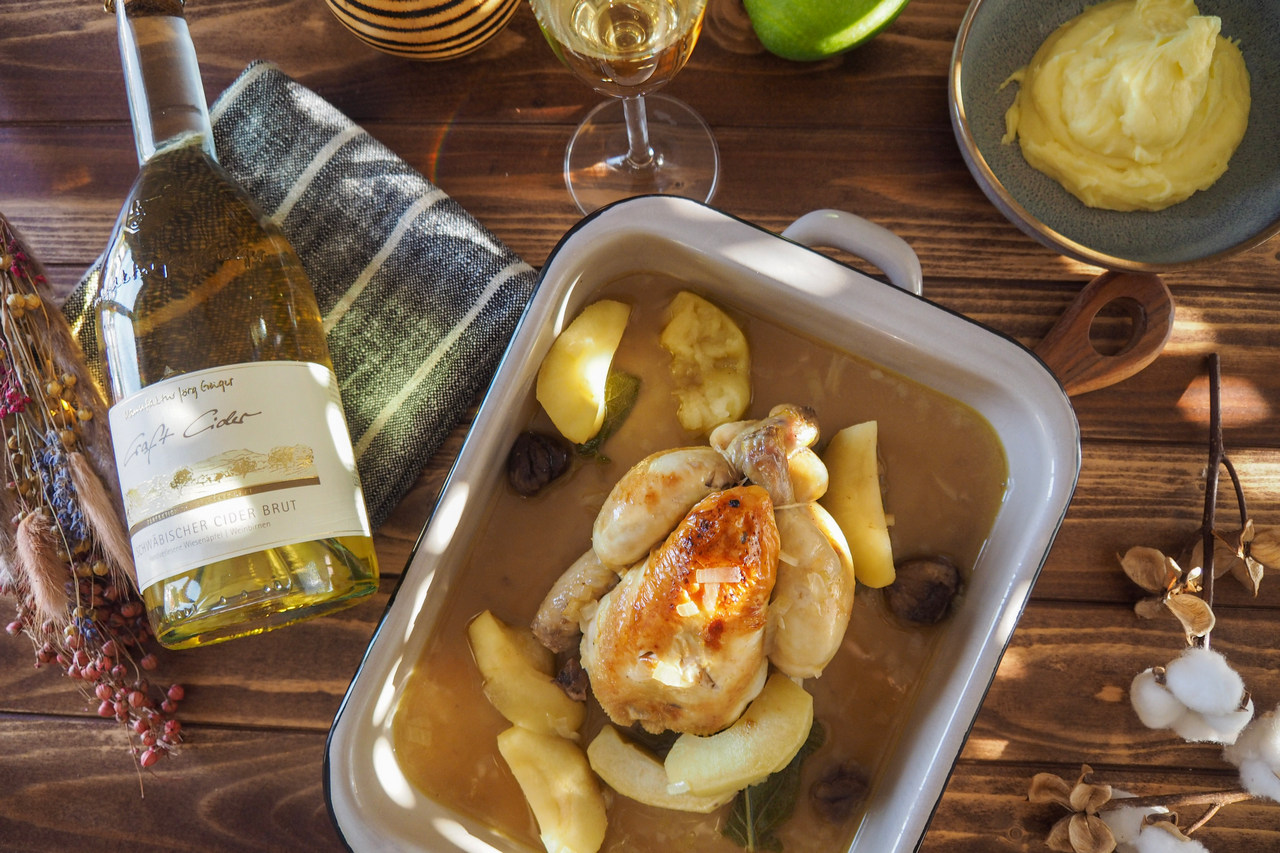 A taste of Normandy | Baby Chicken braised in Apple Cider – Carrots and ...