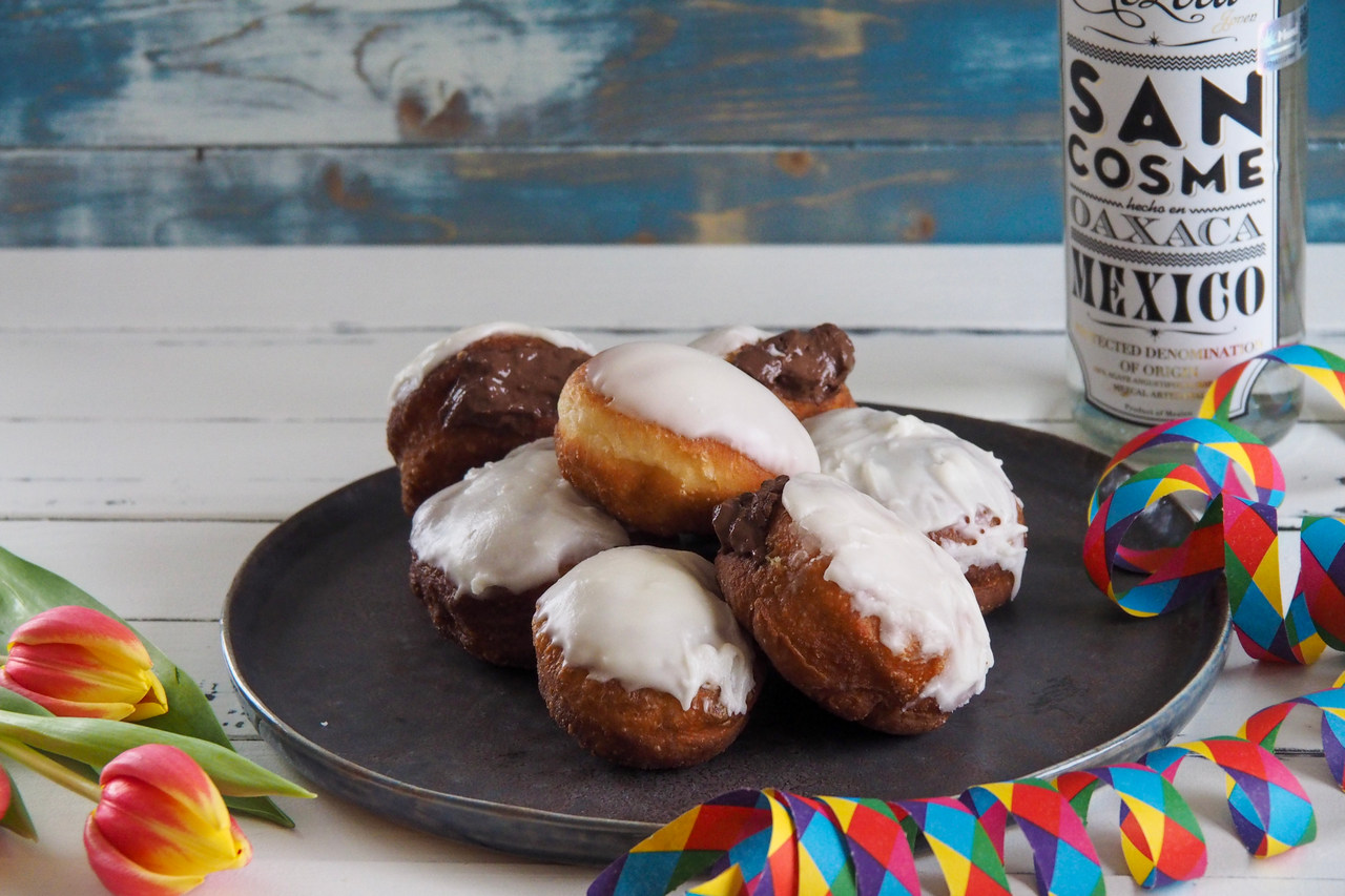 Carnival Favourites With A Twist: Chocolate Custard Krapfen with Mezcal ...