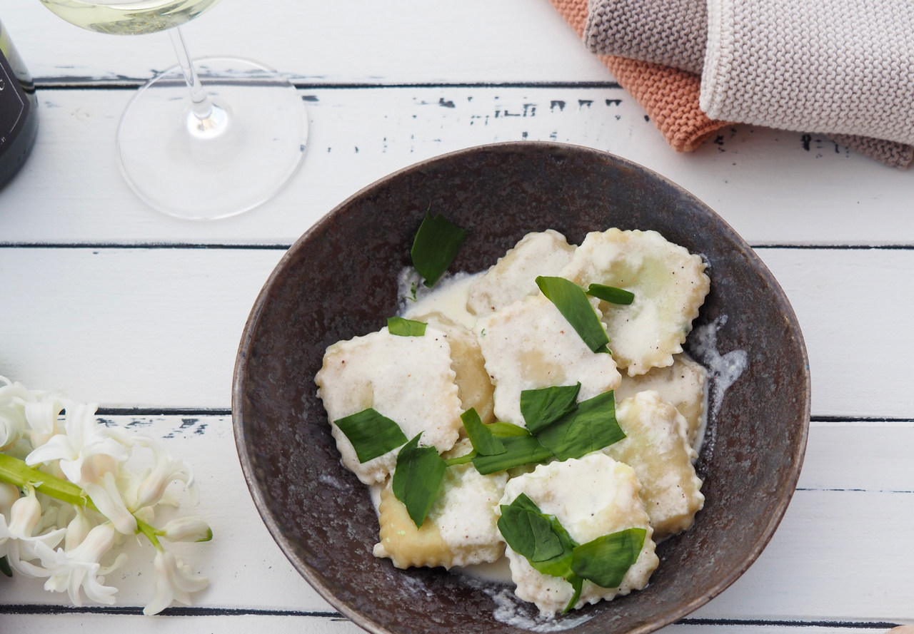 Wild Garlic Ravioli - Pasta That Tastes Like Spring