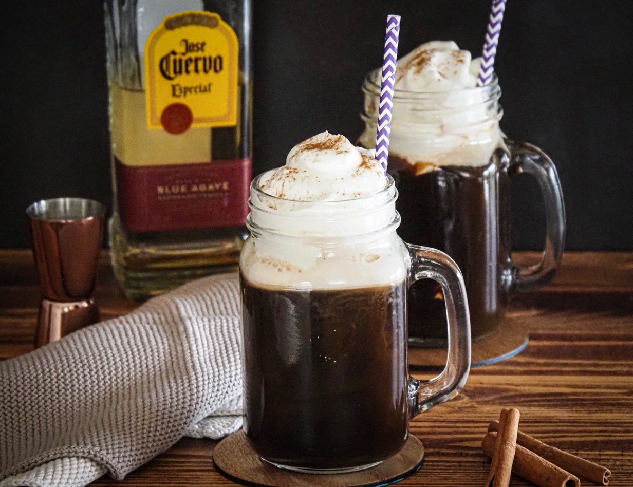 A perfect boozy hot coffee cocktail for the colder days ahead